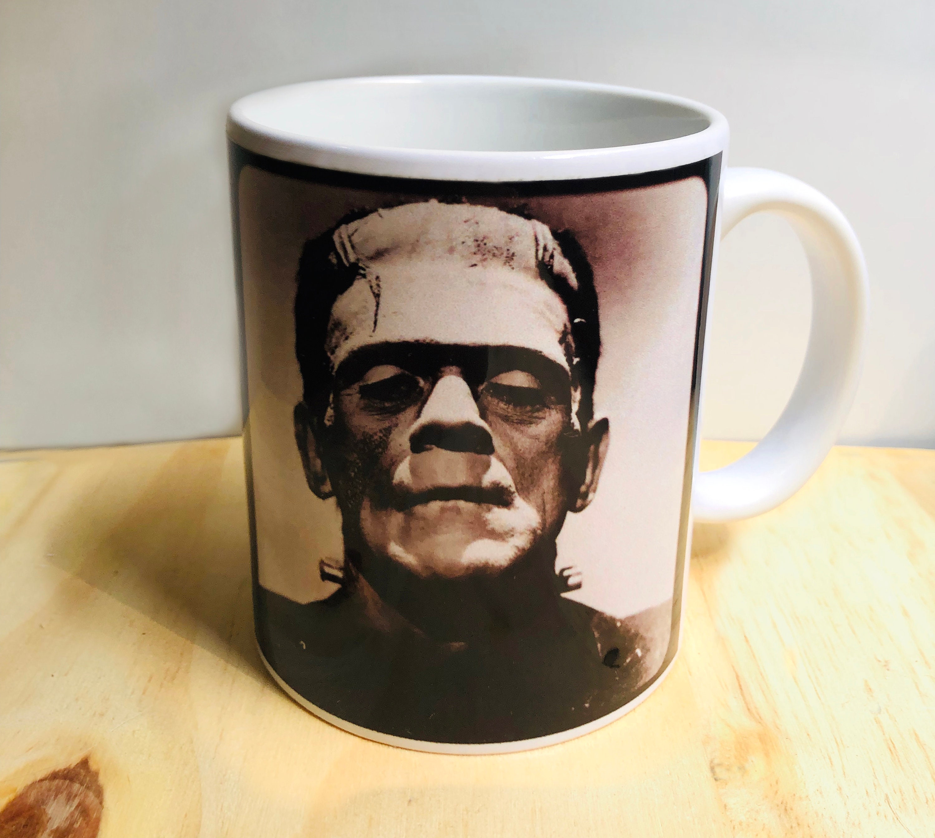 Frankenstein and Bride Mug, Frankenstein Mug, the Bride of Frankenstein ...