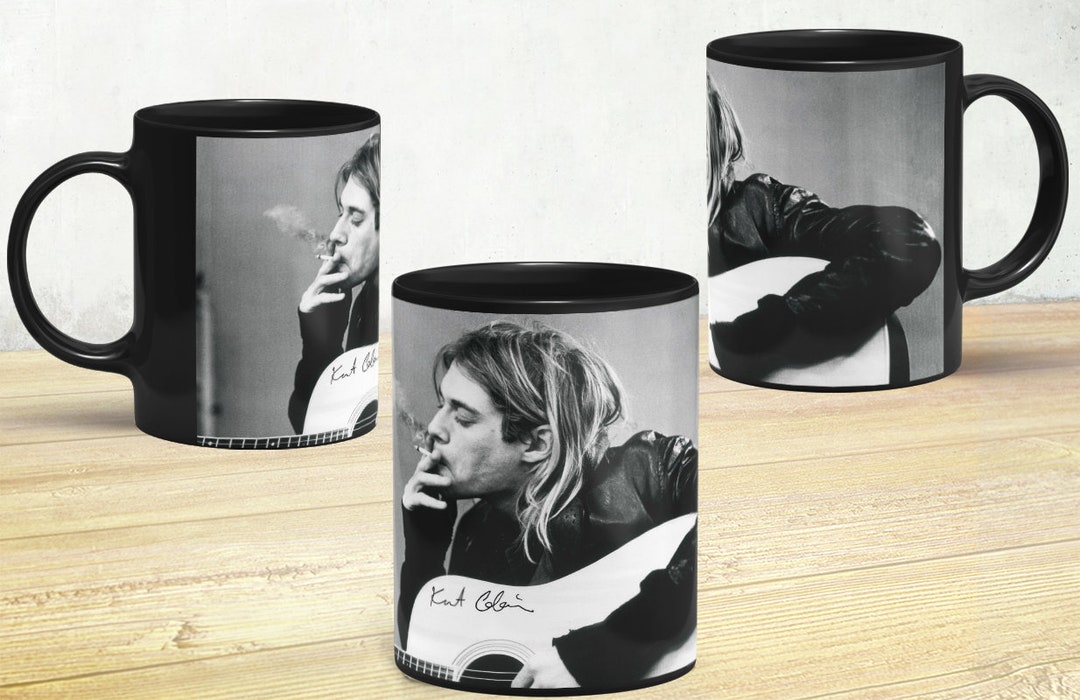 Kurt Cobain Smoking Mug, Kurt Cobain Mug, Nirvana MUG, Coffee Mug - Etsy