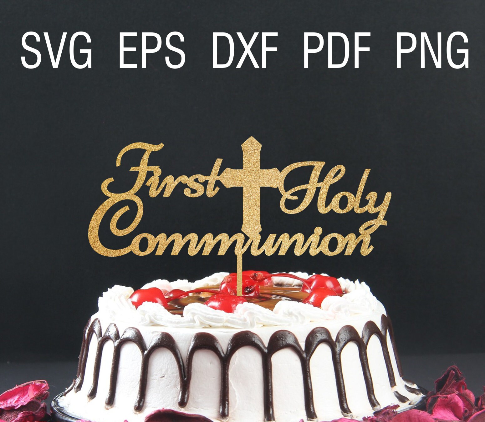 First Holy Communion Svg File 1st Communion Template for - Etsy Ireland