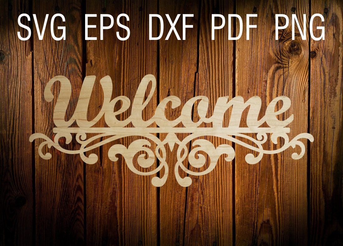 Welcome Svg Welcome Sign Svg Welcome Cut File Greeting Svg | Etsy