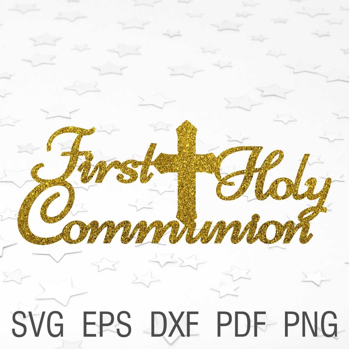 First Holy Communion Svg File 1st Communion Template for Cricut Cake ...