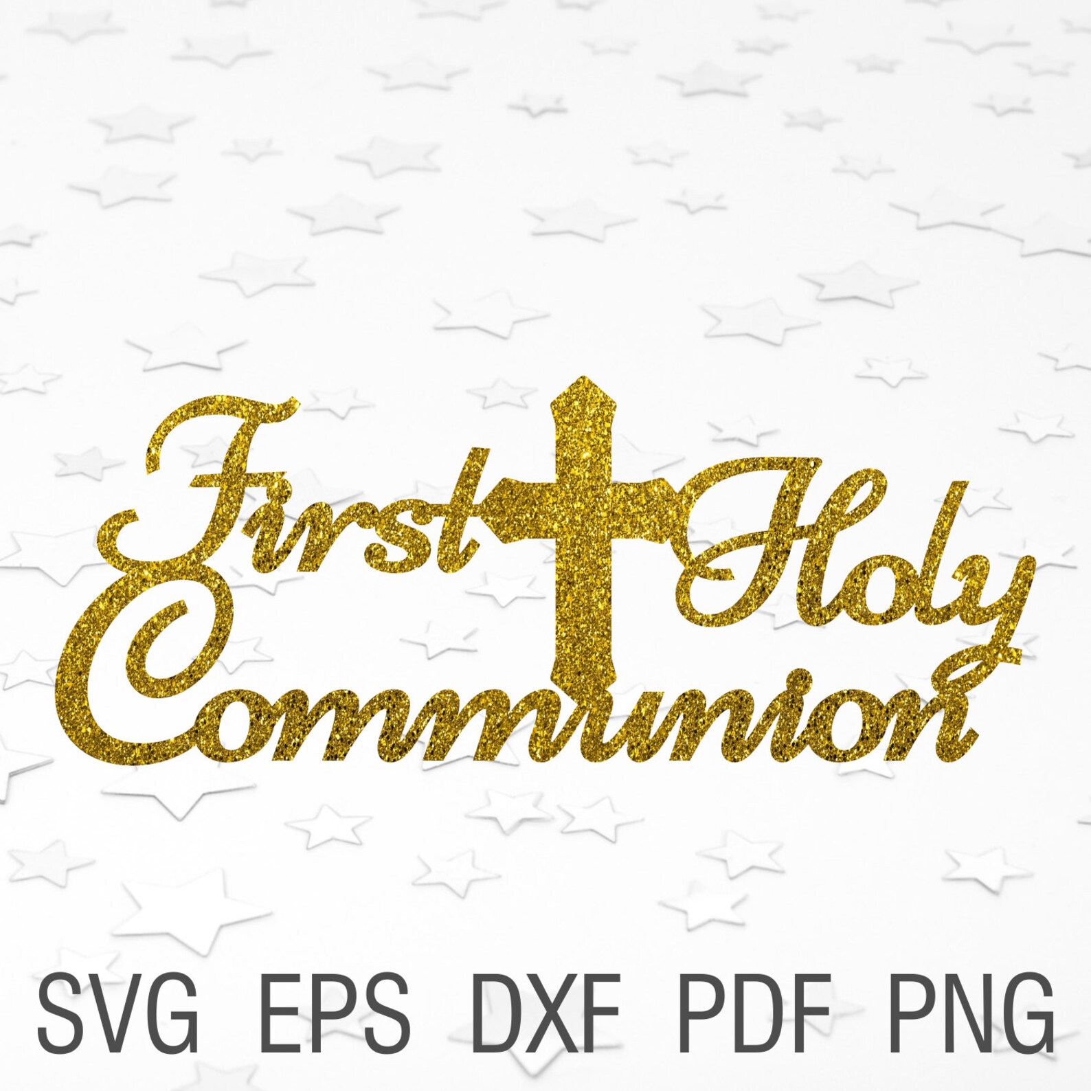 First Holy Communion Svg File 1st Communion Template for Cricut Cake ...