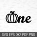 One Pumpkin Svg First Birthday Svg Cake Topper Svg Pumpkin Iron on Svg ...