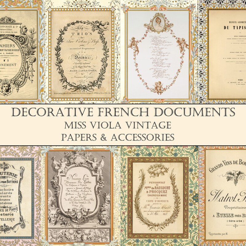 Antique French Document - Etsy