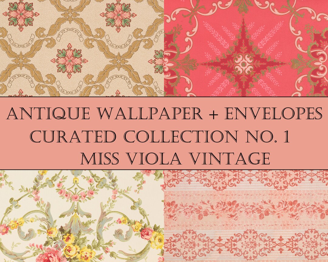 ANTIQUE WALLPAPER ENVELOPES No. 1 Curated Papers & Envelopes, Victorian ...