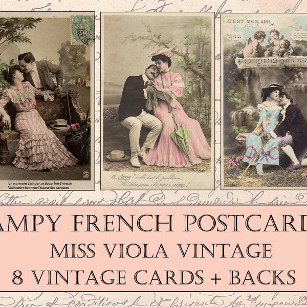 French Postcards - Etsy