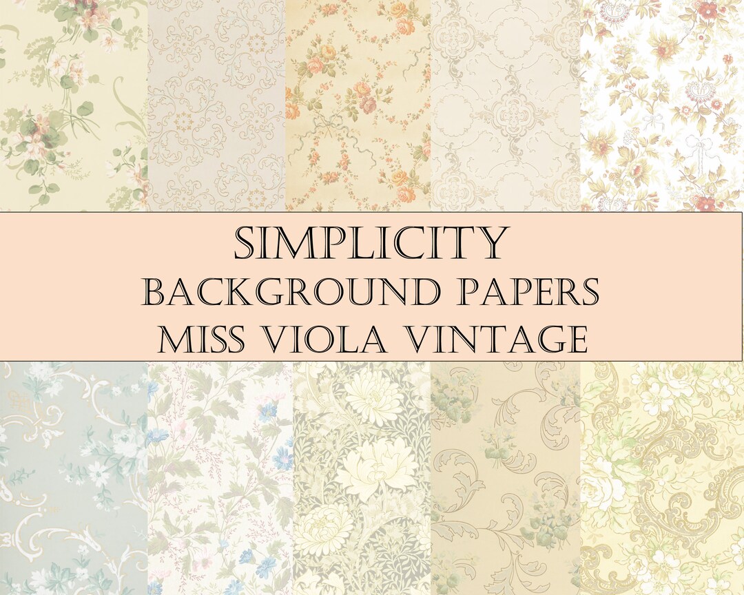 SIMPLICITY Background Wallpapers, Antique Wallpapers, Floral and ...