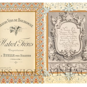 DECORATIVE FRENCH DOCUMENTS Printable French Journal Pages, Journal ...