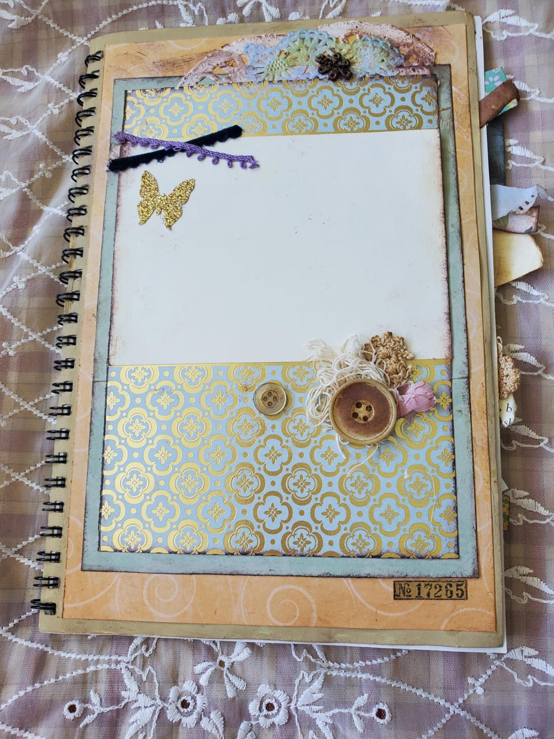 The Spiral Writing Journal, Handmade Junk Journal, Drawing Journal ...
