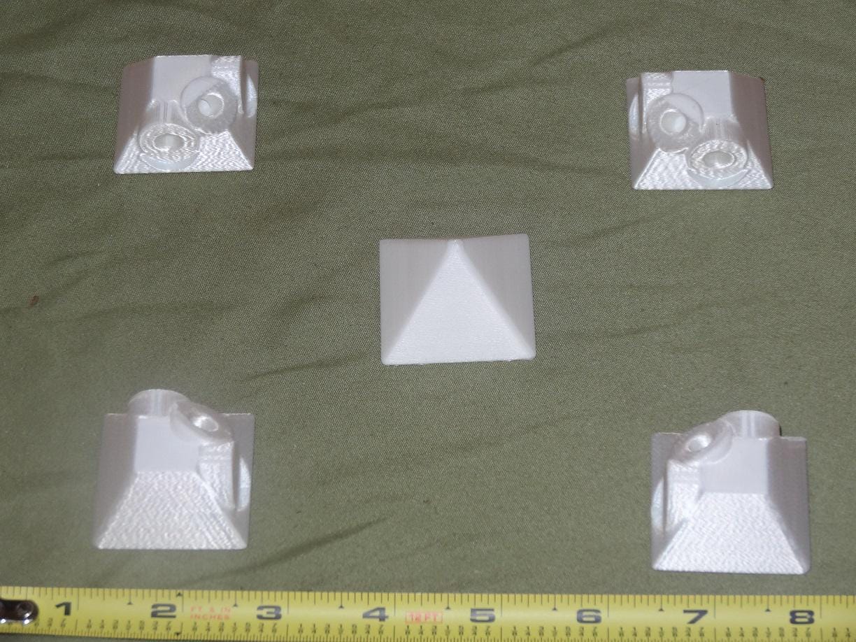 GIZA Pyramid Connector Kit for 1/4 Pipe, Rod or Dowel 51.51 Deg. Angle ...