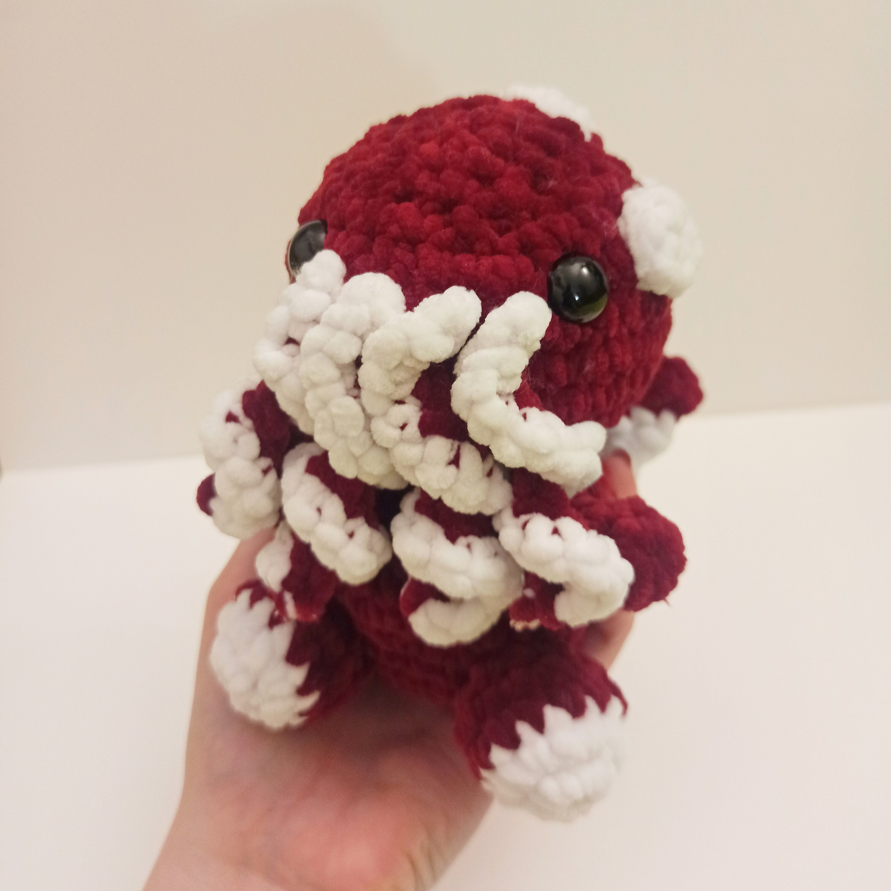Cthulhu Baby Plushie Adopt a Crochet Red Baby Cthulhu Named - Etsy UK