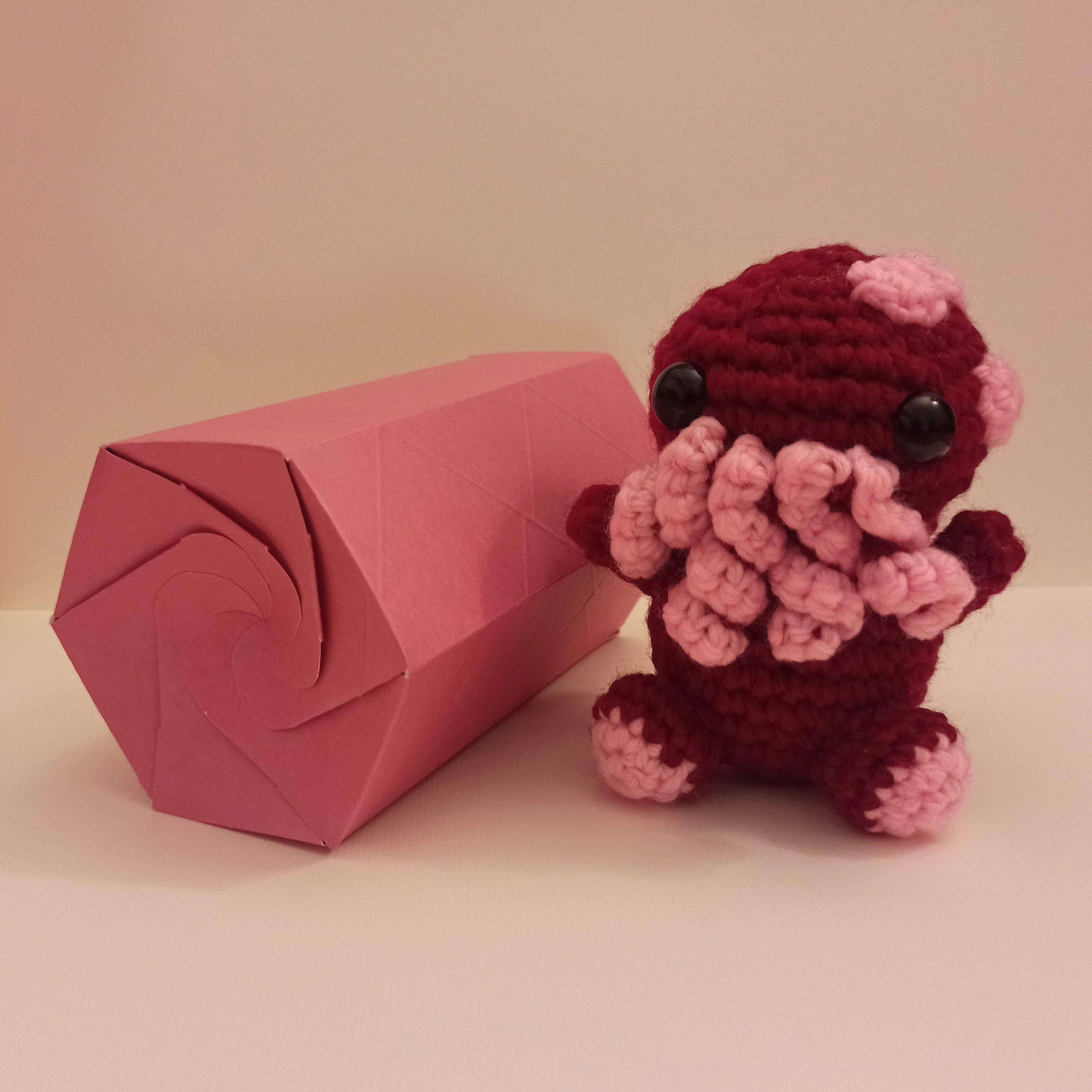 Toys & Games Toys Adopt a Crochet Red Baby Cthulhu named Rosea Cthulhu ...