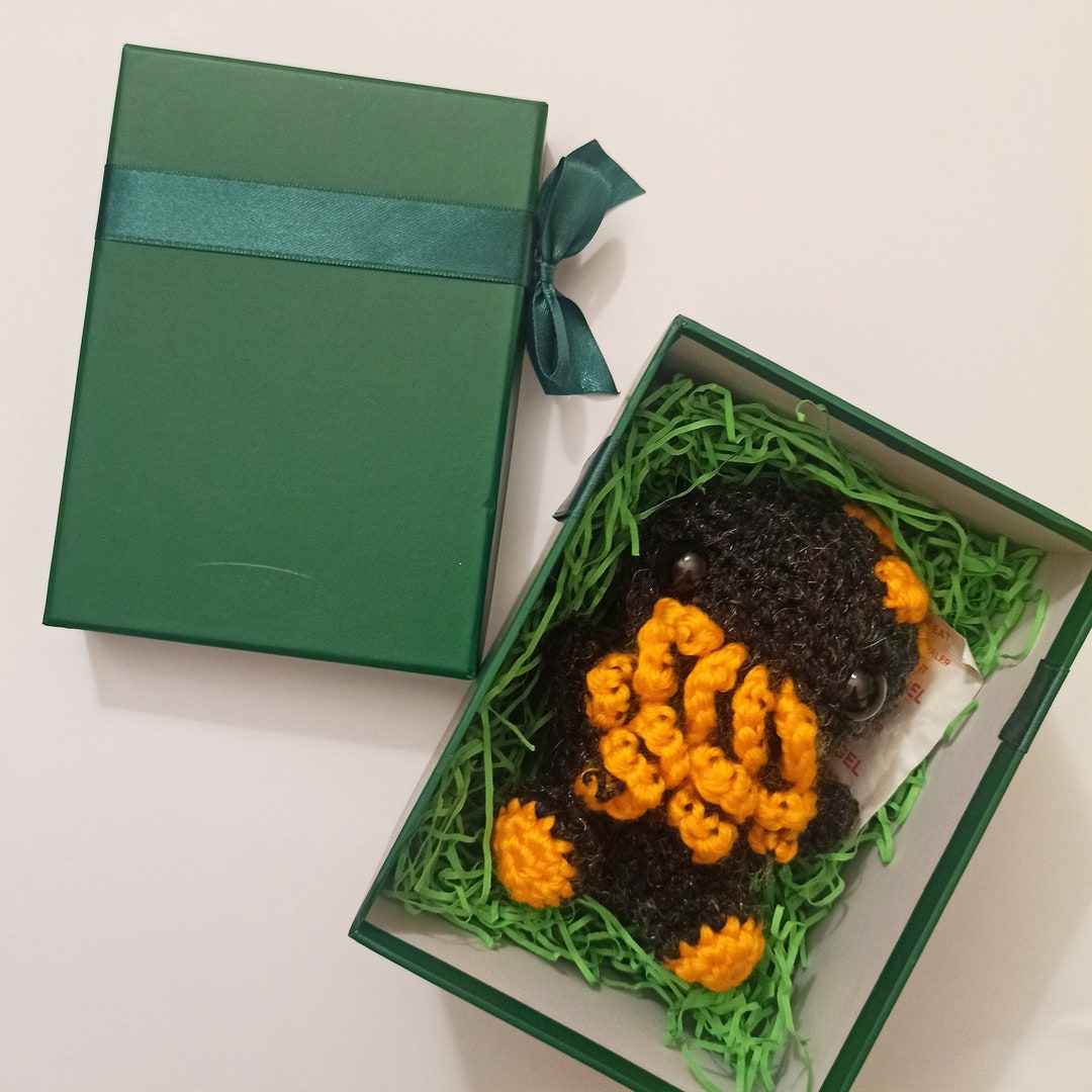 Cthulhu Baby Plushie - Adopt a Crochet Sparkly Black Baby Cthulhu Named ...