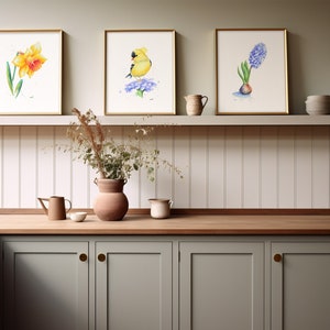 Finch Painting by Christy Barber Yellow Goldfinch Watercolor Print ...