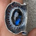 Large Labradorite Ring Sterling Silver, Abstract Ring Women, Unusual ...