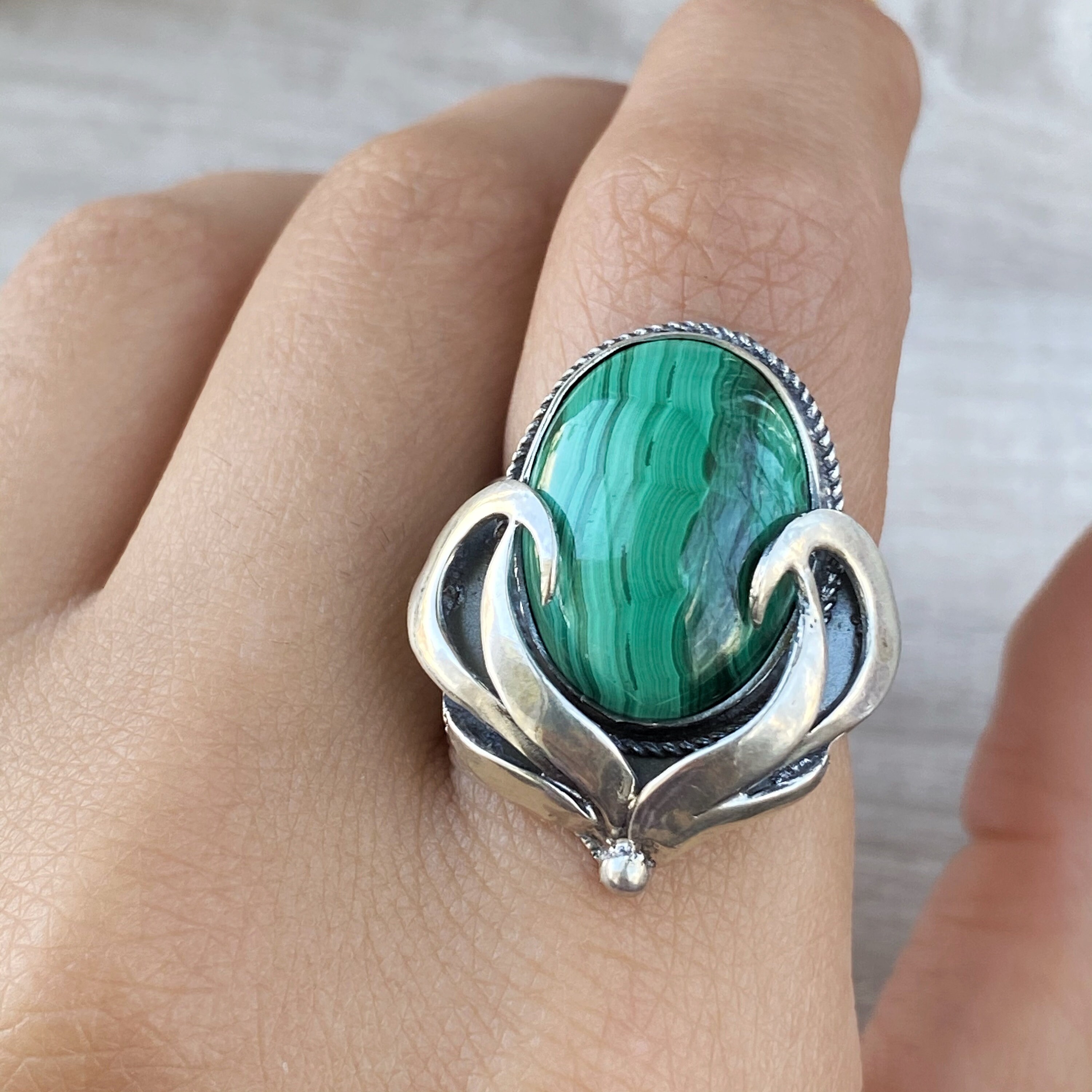 Etsy Malachite Ring | interns-hub.com
