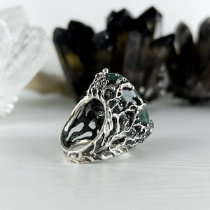 Tree Branch Ring Sterling Silver Natural Agate Stone Ring - Etsy