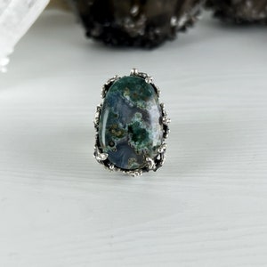 Tree Branch Ring Sterling Silver Natural Agate Stone Ring - Etsy