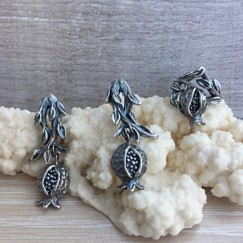 Armenian Pomegranate Ring Sterling Silver for Women Symbol of - Etsy