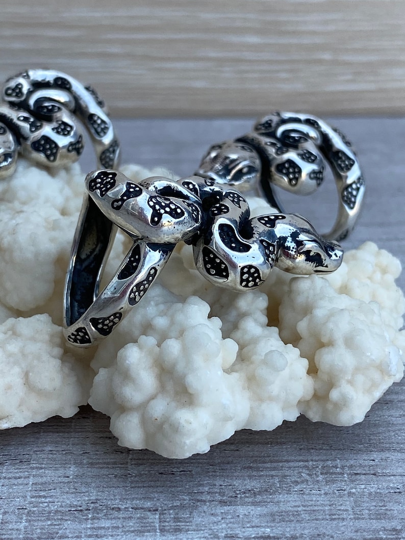 Large Snake Ring Sterling Silver for Women Animal Ring Snake | Etsy