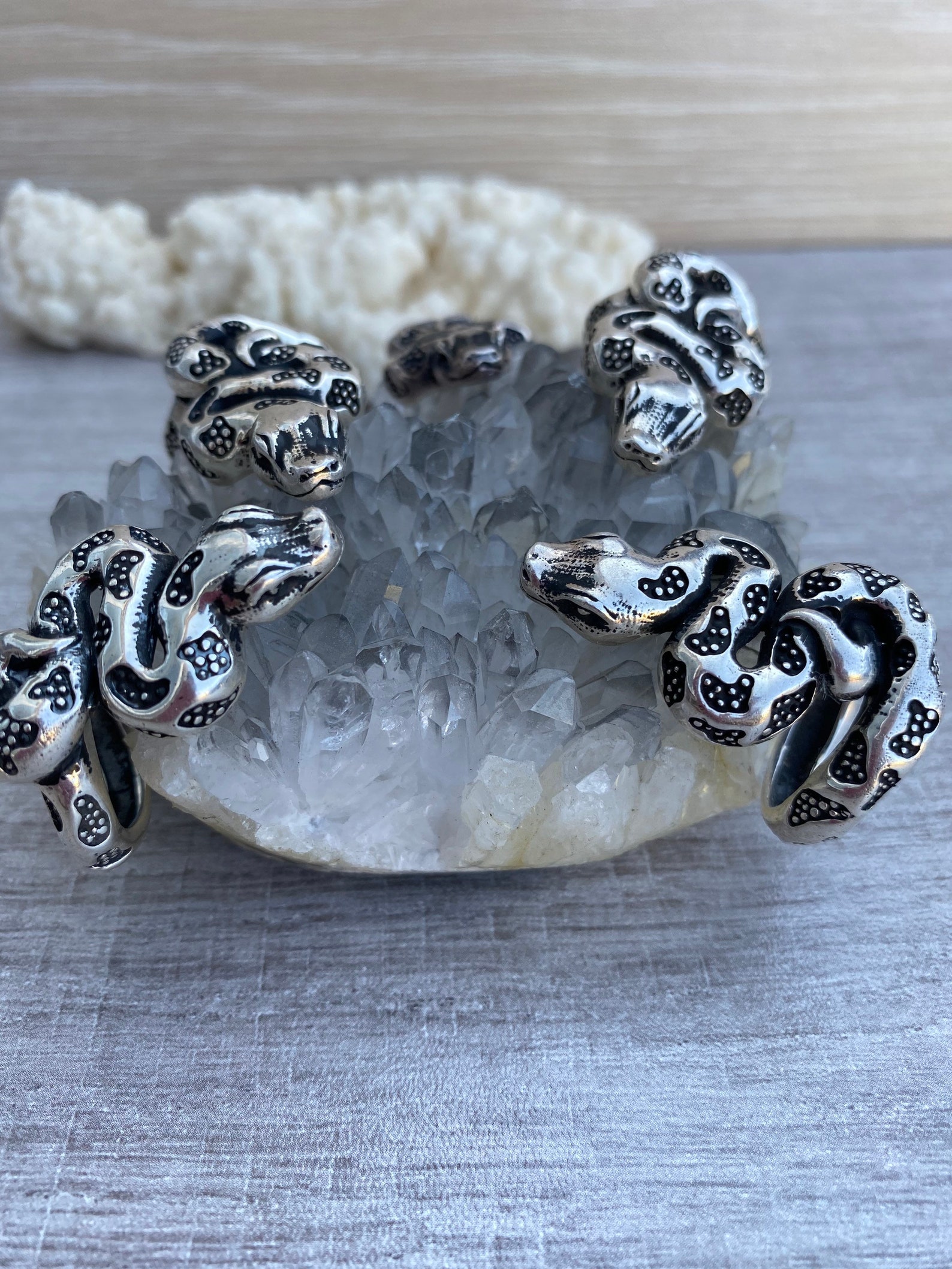 Large Snake Ring Sterling Silver for Women Animal Ring Snake | Etsy