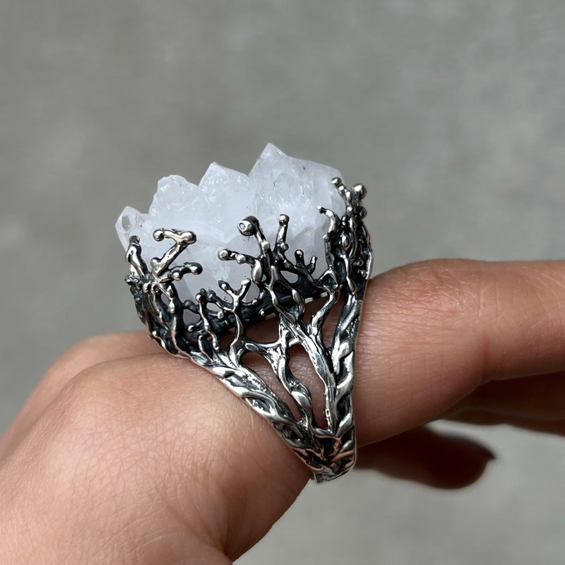 Raw Crystal Ring - Etsy