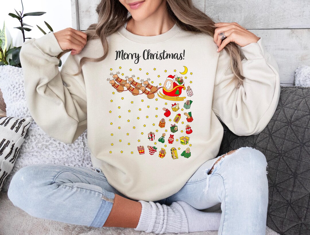 Ugly Christmas Sweater Funny Dirty Xmas Sweatshirt, Adult Ugly Sweater ...