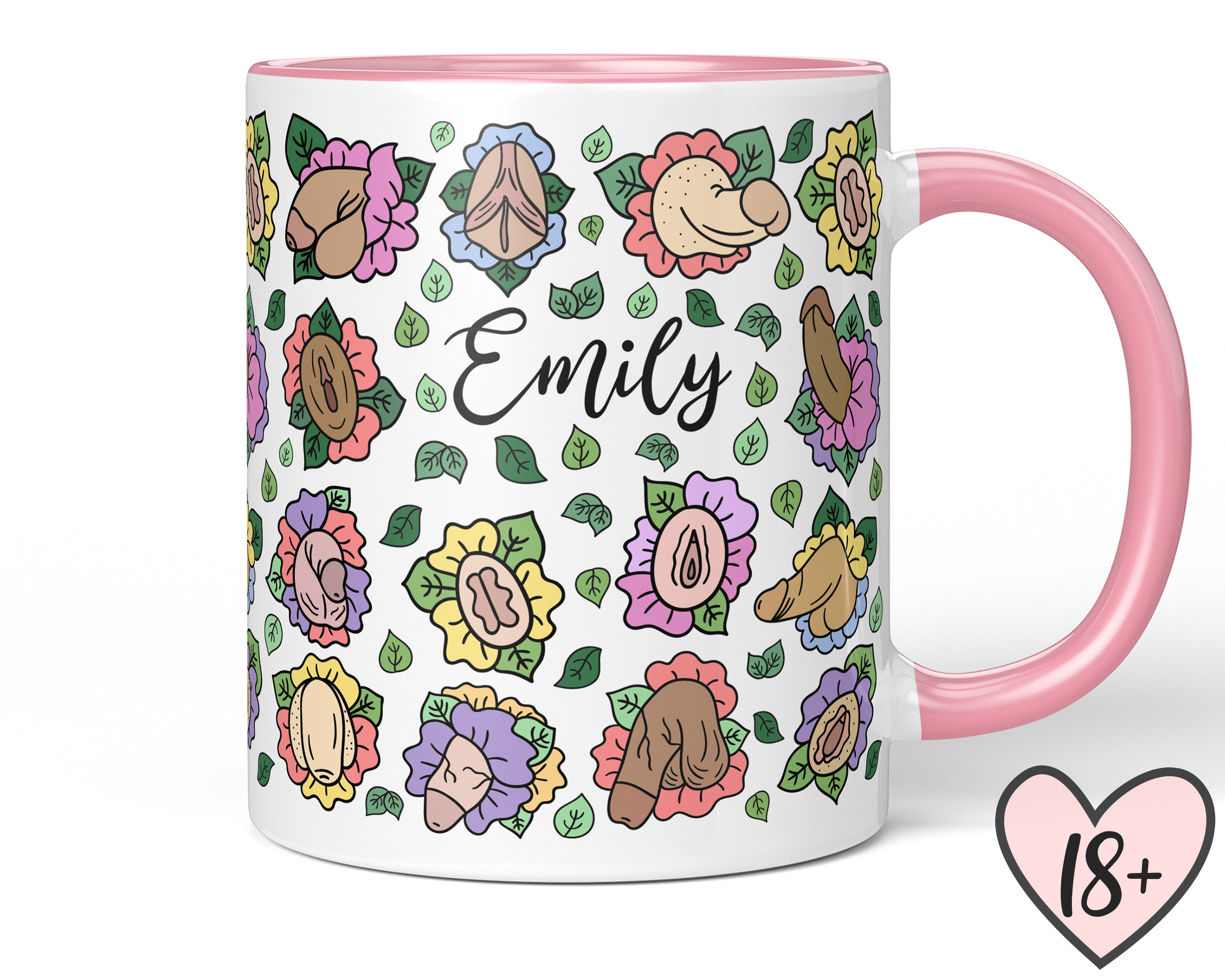 Floral Penis Mug Vagina Mug Vulva Funny Coffee Mugs 11oz Etsy
