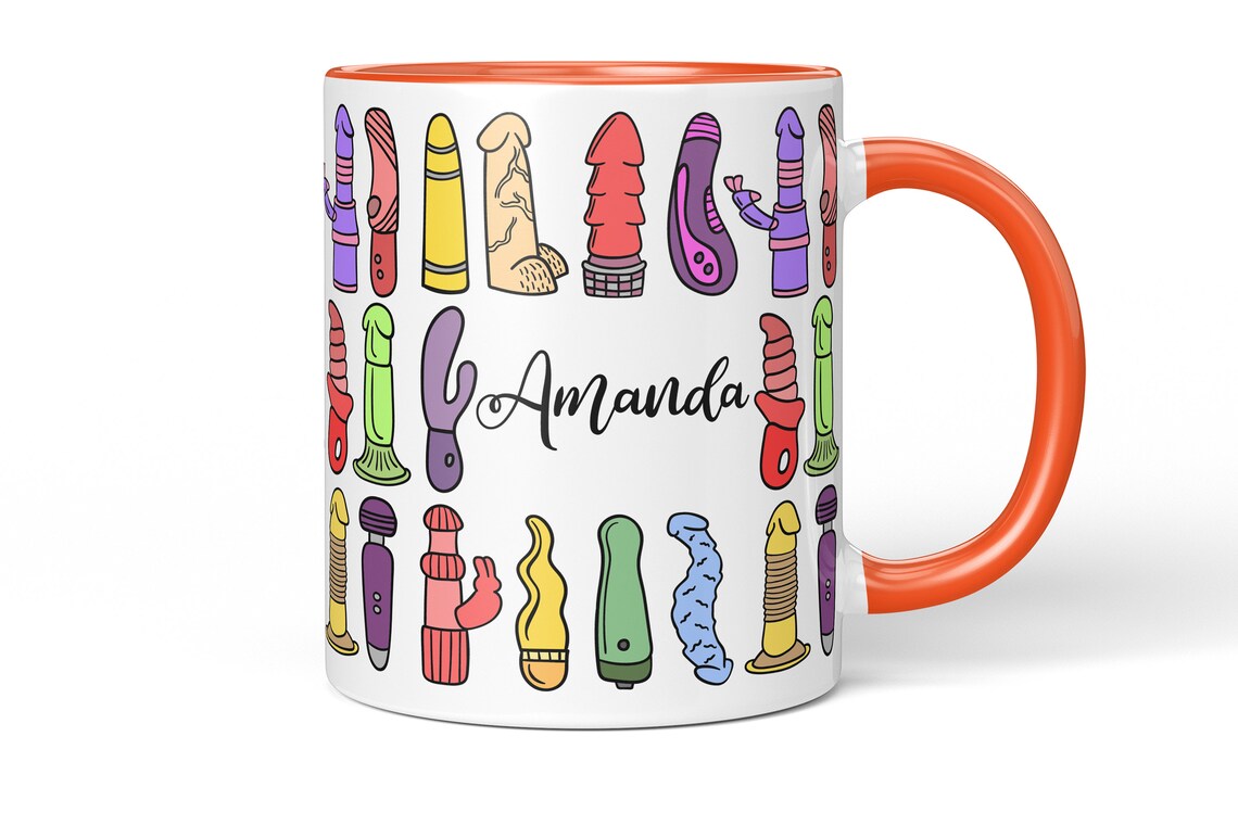 Dildo Penis Mug Adult Coffee Mugs White Black Red Blue Etsy