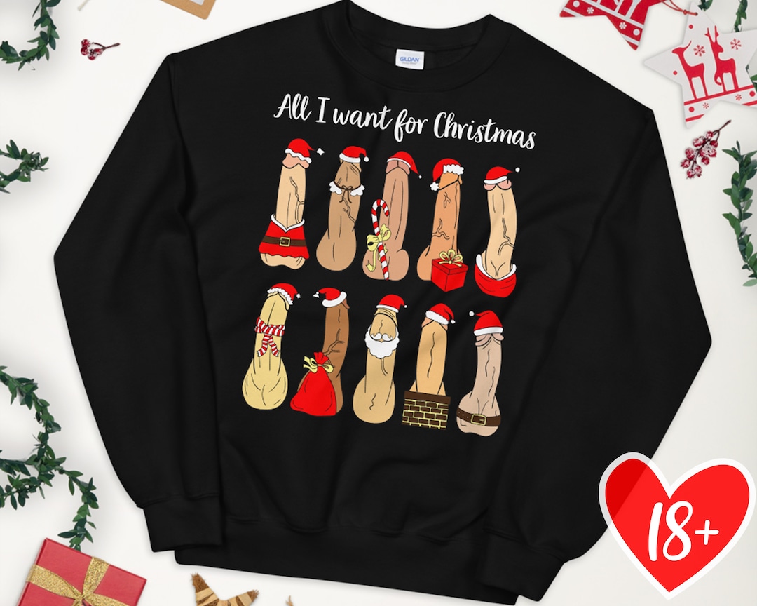 Ugly Christmas Sweater Women, Dirty Christmas Sweatshirt, Naughty ...