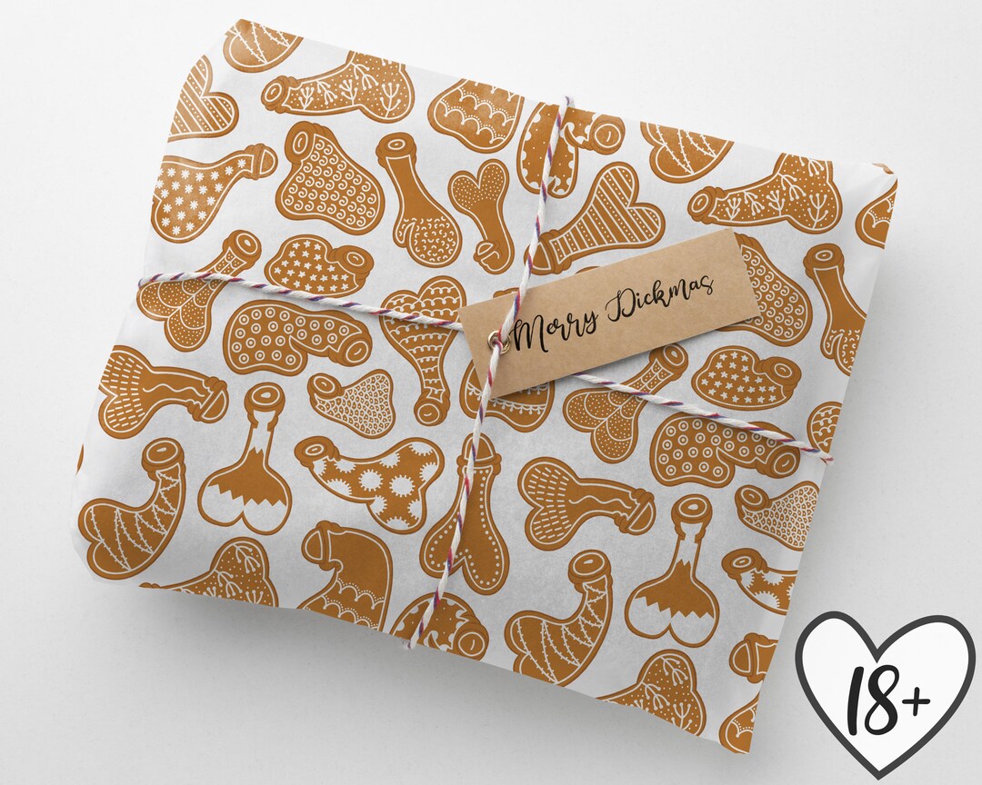 Christmas Penis Wrapping Paper Rolled Up Etsy