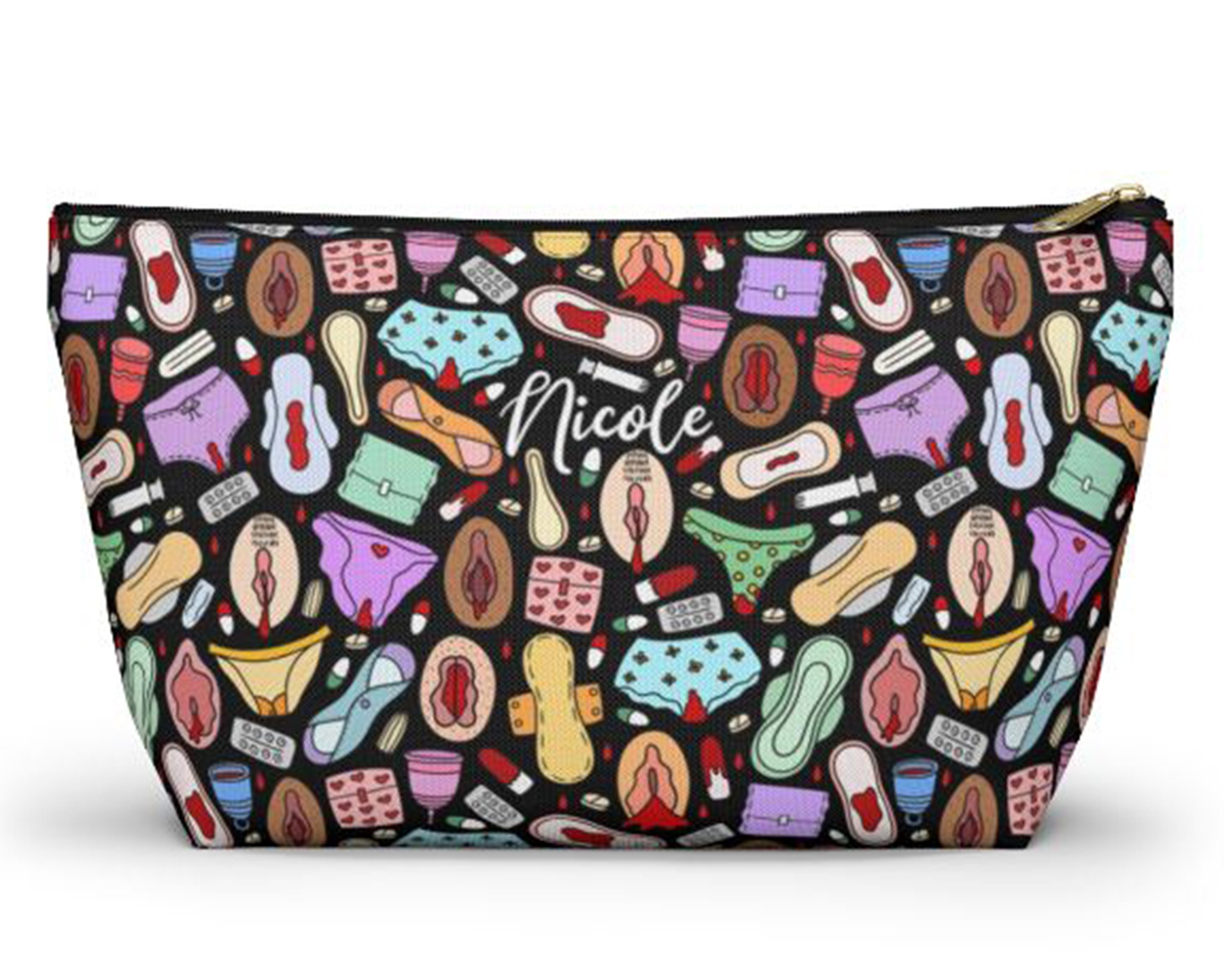 Cute Makeup Bags Sex Toy Bag Toiletry Bag Accessory Zipper Etsy Uk