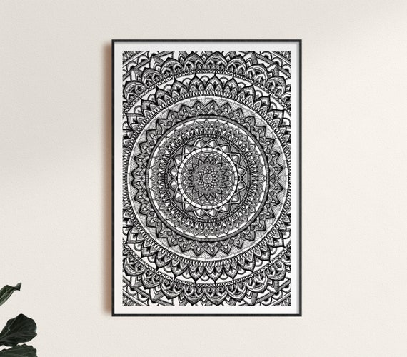 A3 MANDALA PRINT A3 Print Art Print Mandala Art A3 420mm x | Etsy