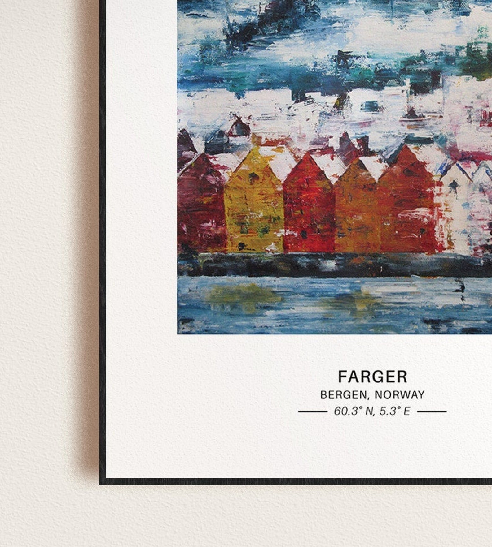 A3 NORDIC PRINT, A3 Print, Art Print, Bergen,mountain Art, A3 420mm X ...