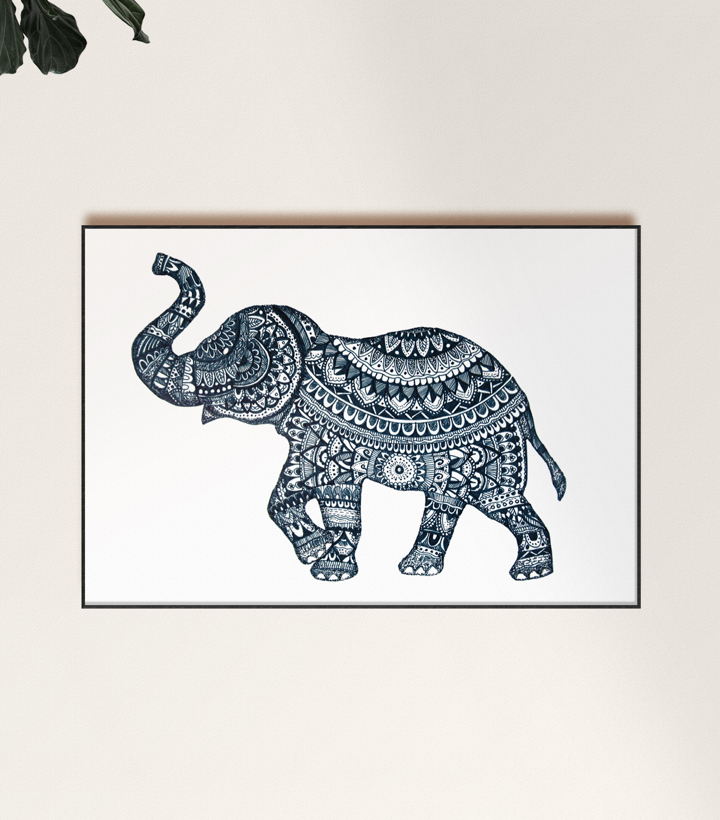 ELEPHANT MANDALA PRINT, A4/A3 Art Print, Mandala Art, Elephant Art, A4 ...