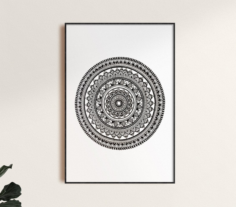 A3 MANDALA PRINT, A3 Print, Art Print, Mandala Art, A3 420mm X 297mm ...