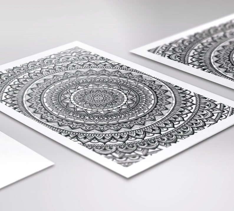 A3 MANDALA PRINT, A3 Print, Art Print, Mandala Art, A3 420mm X 297mm ...