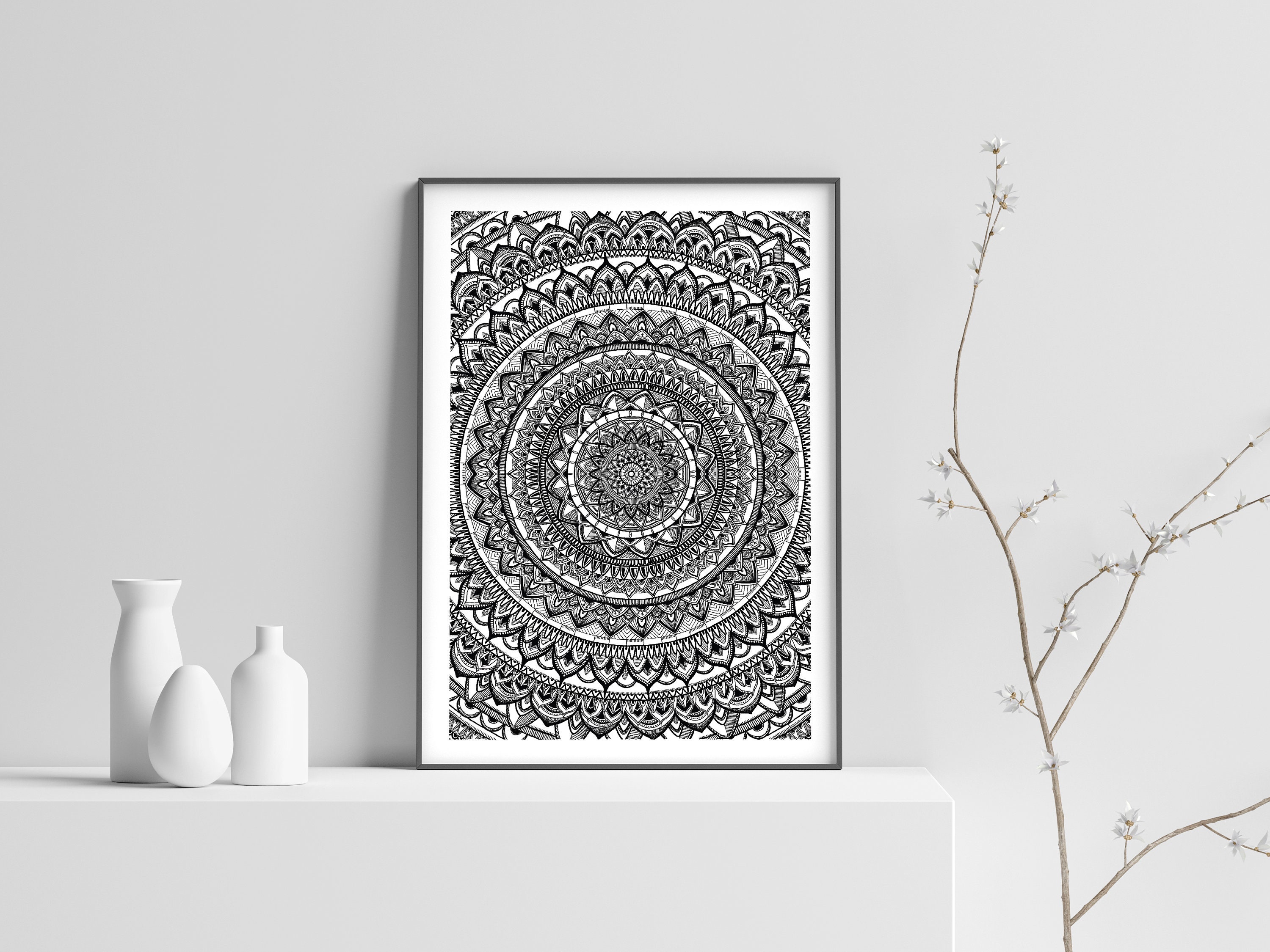 A3 MANDALA PRINT A3 Print Art Print Mandala Art A3 420mm x | Etsy