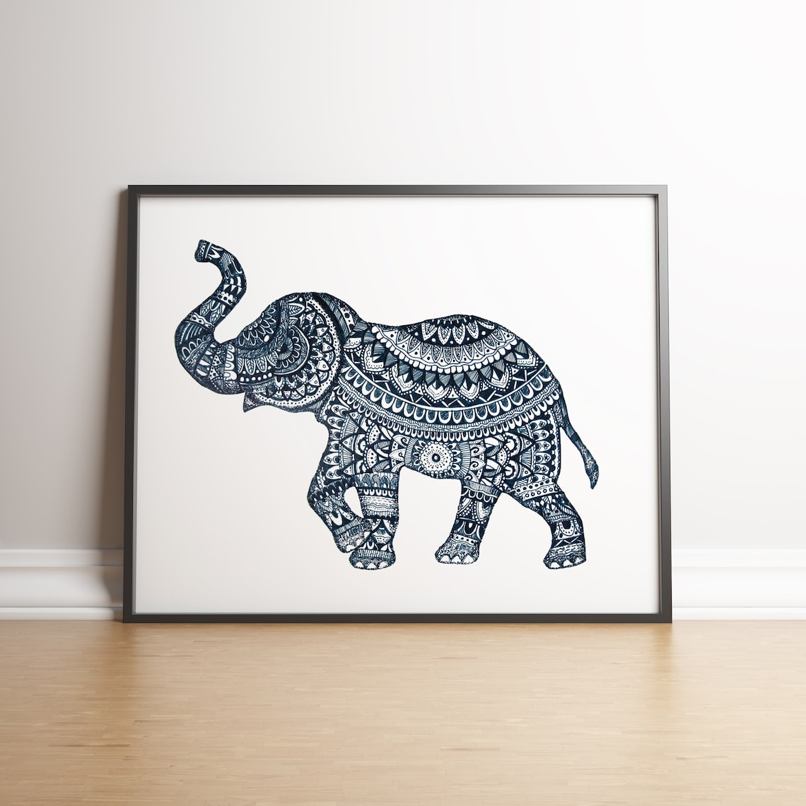 ELEPHANT MANDALA PRINT, A4/A3 Art Print, Mandala Art, Elephant Art, A4 ...