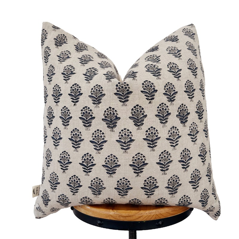 Block Print Pillow Cover - Etsy