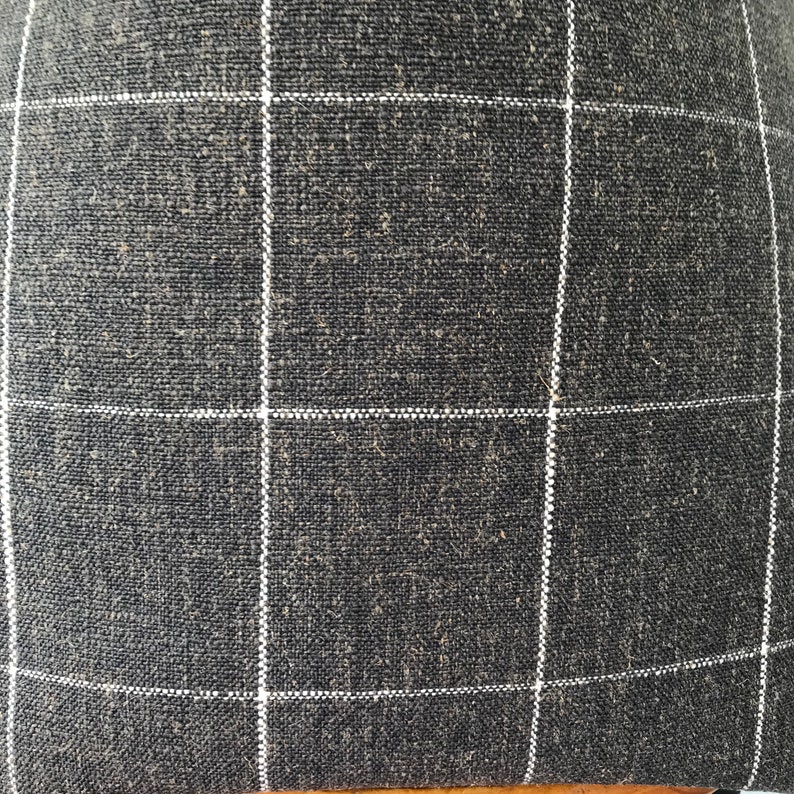 Gray Check Pillow Cover Windowpane Pillow Cover for Sofa | Etsy