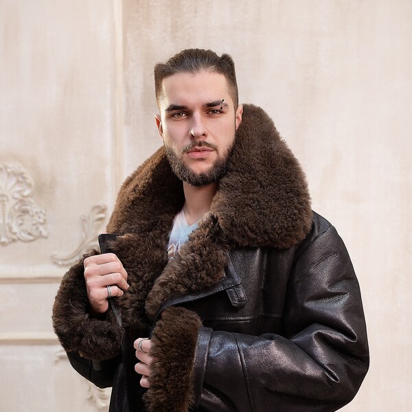 Sheepskin Coat - Etsy