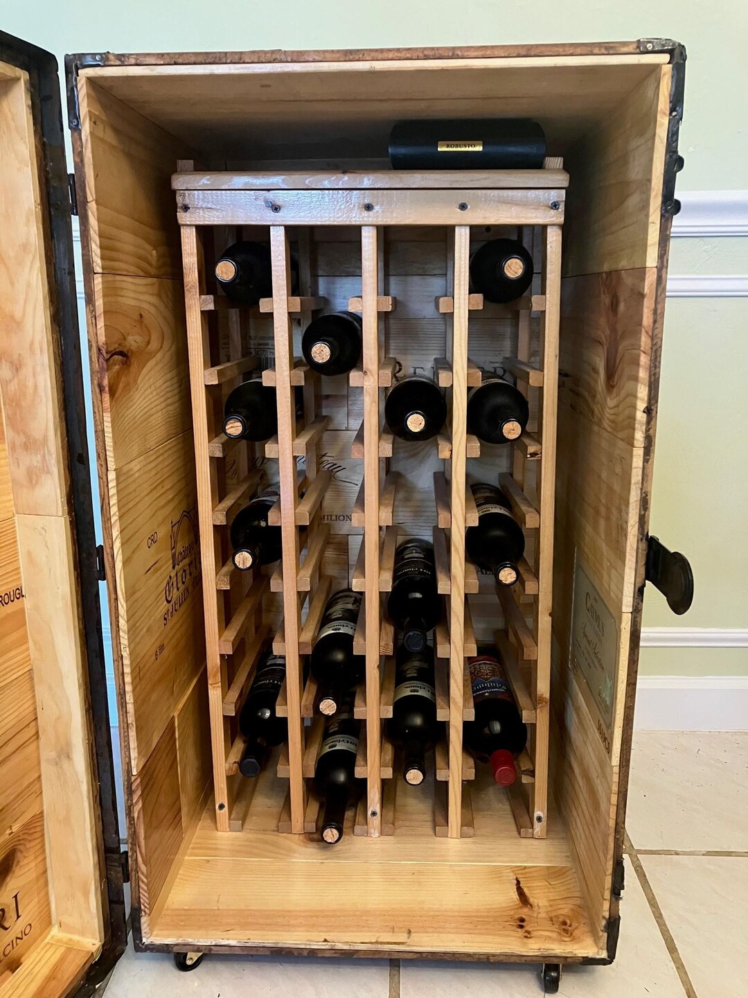 Beautifully Restored Repurposed Early 20th Century Steamer Trunk Wine ...