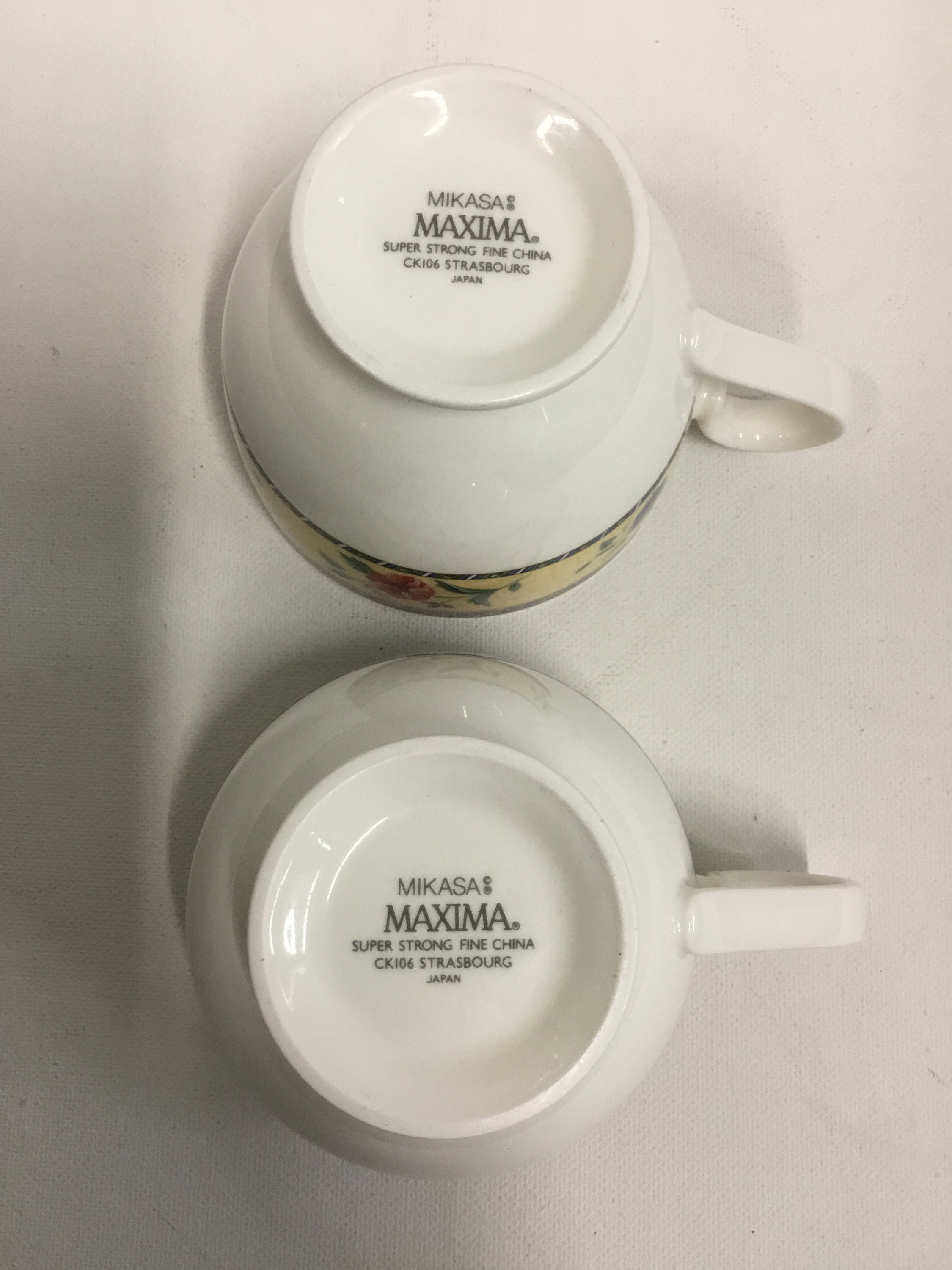 Two Porcelain Mikasa Maxima Teacups Or Coffee Cups CK 106 | Etsy