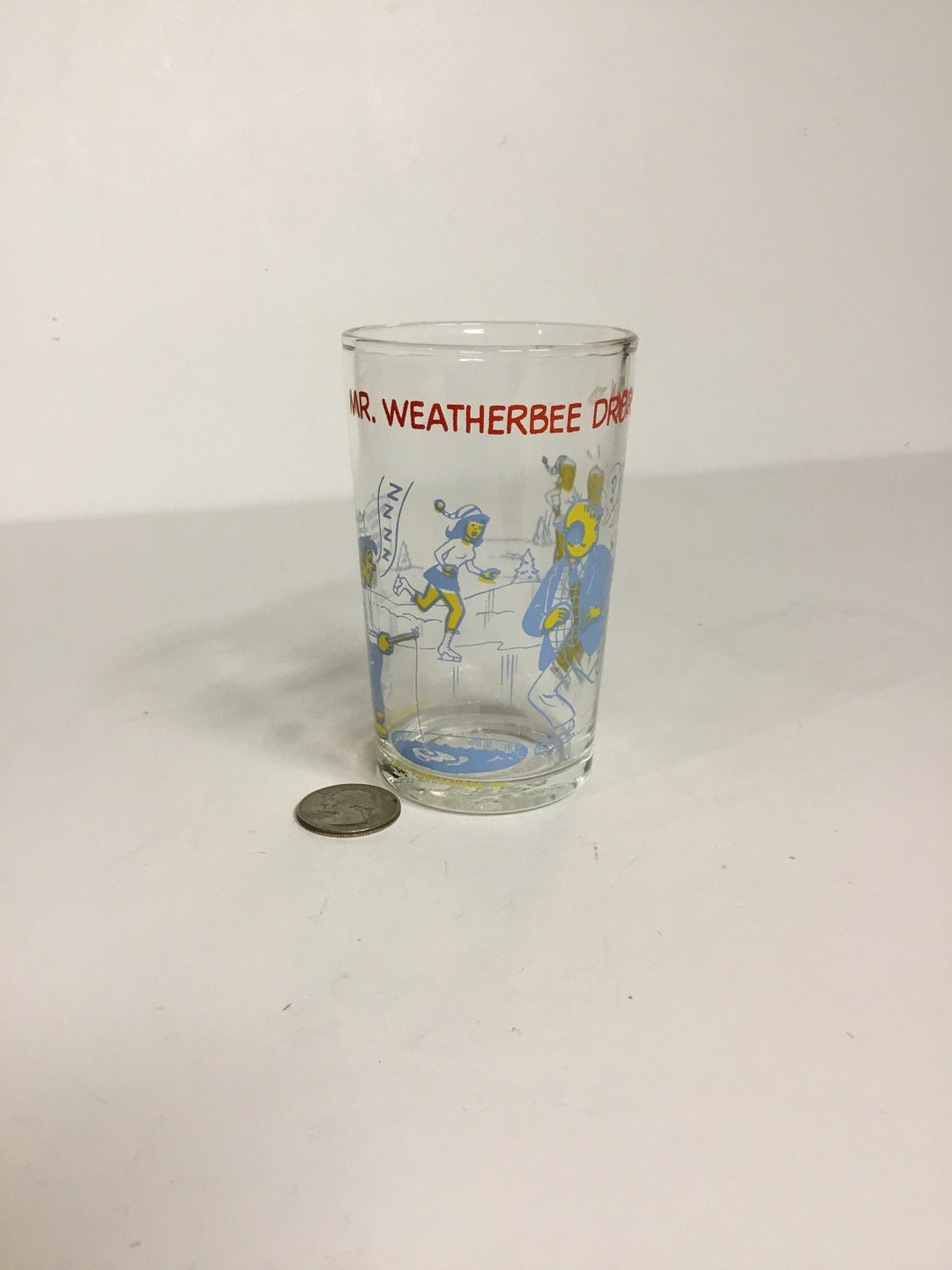 Archie’s 1973 Glass, Mr Weatherbee Drops In - Etsy