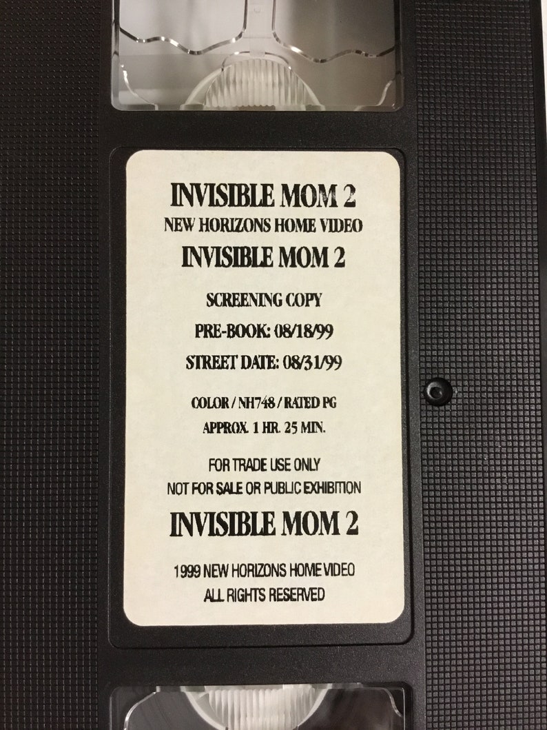 Screening Invisible Mom 2 1999 VHS Dee Wallace Stone - Etsy