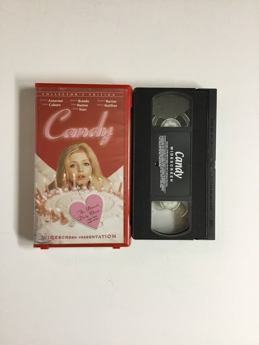 VHS, 1969, Widescreen, Candy, Ewa Aulin, Other Stars, Hard Clamshell- A ...