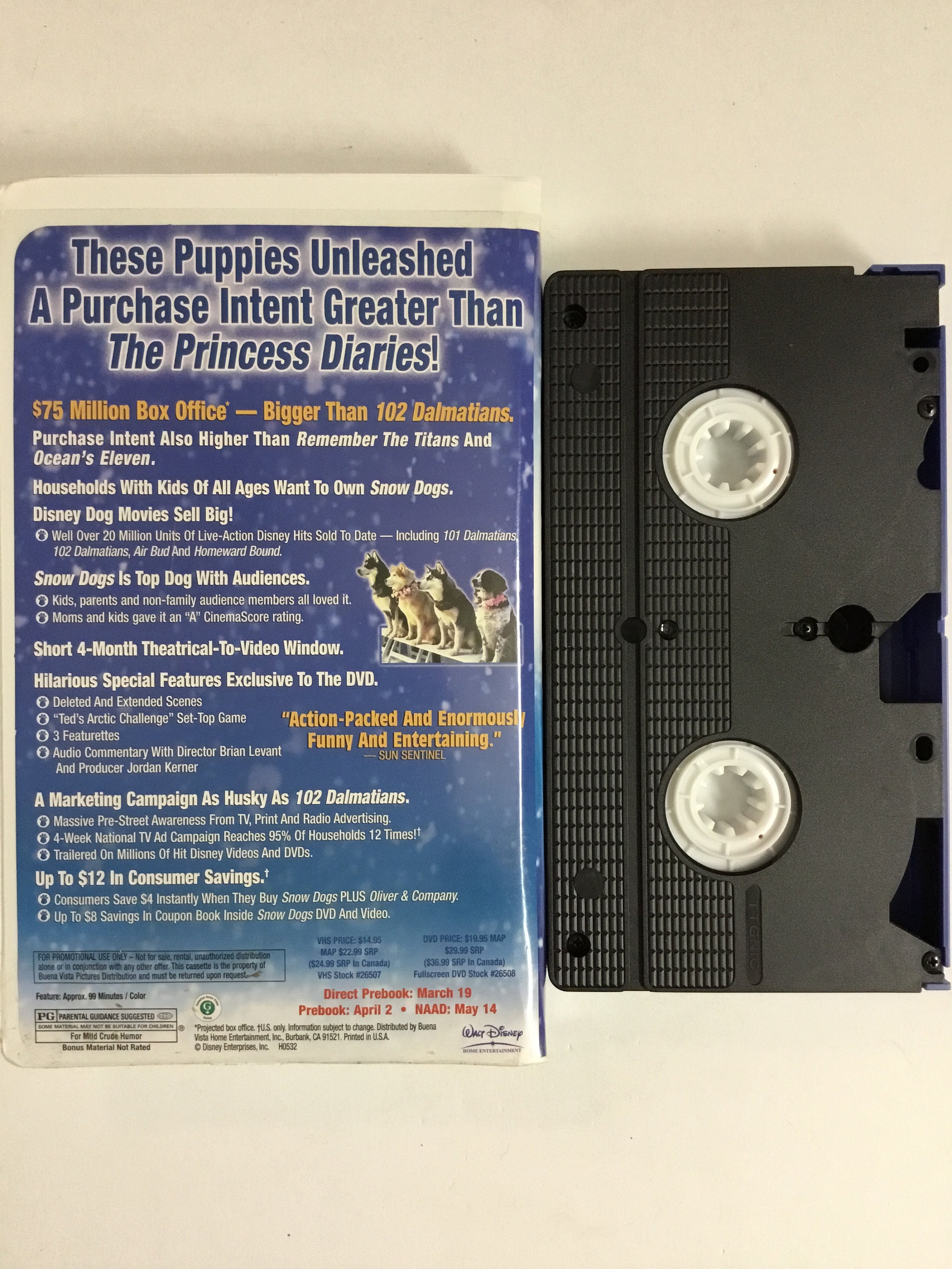 Demo Snow Dogs VHS 2002 Cuba Gooding Jr James Coburn B - Etsy