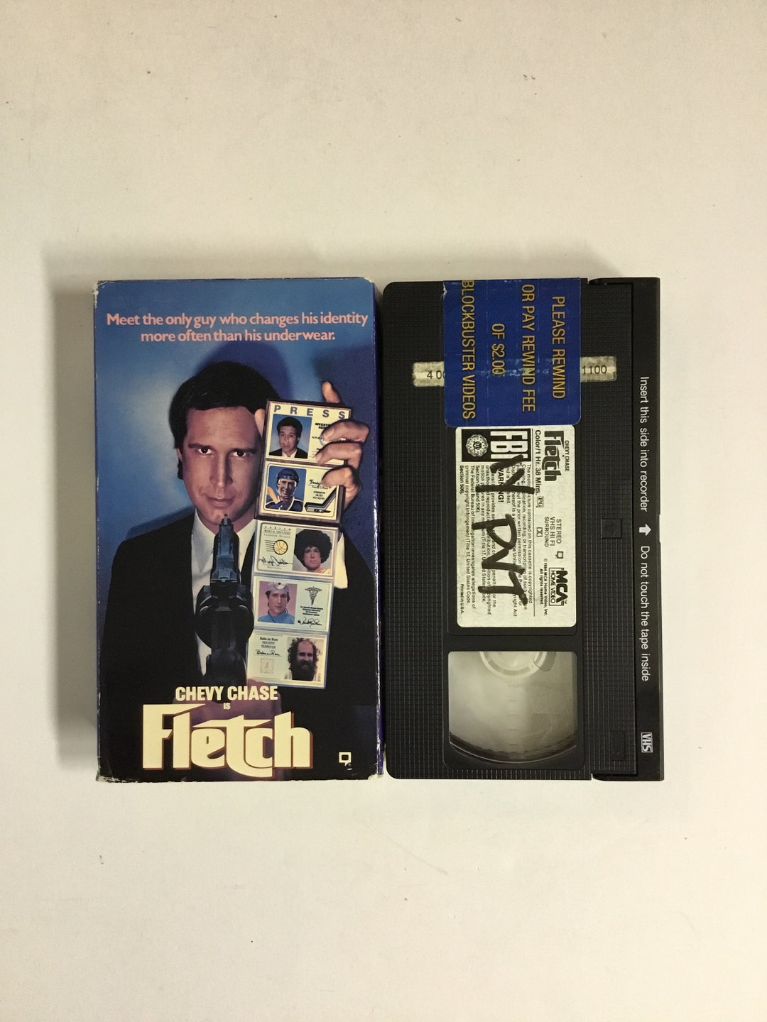 Fletch 1985 VHS Chevy Chase Geena Davis B - Etsy