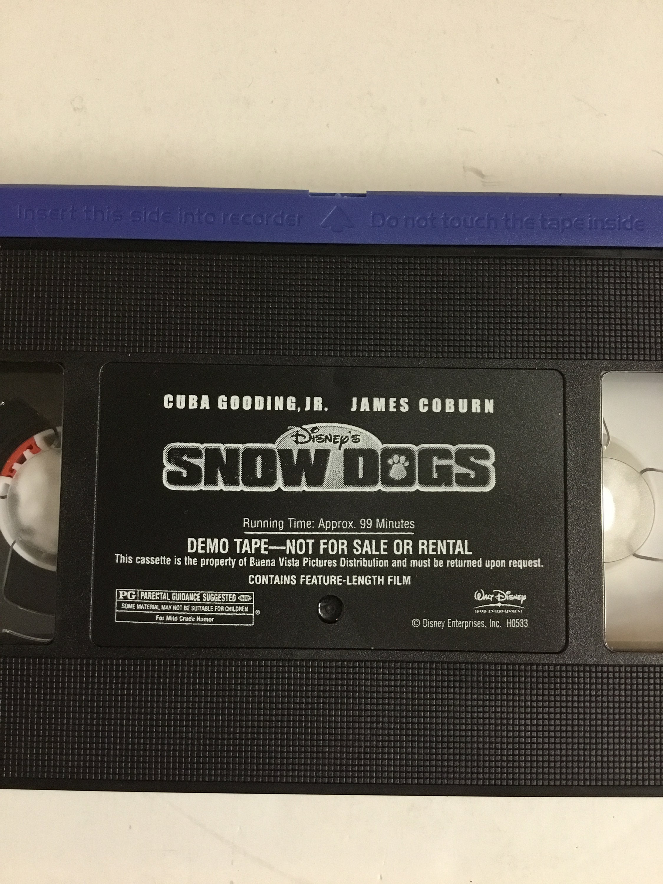 Demo Snow Dogs VHS 2002 Cuba Gooding Jr James Coburn B - Etsy
